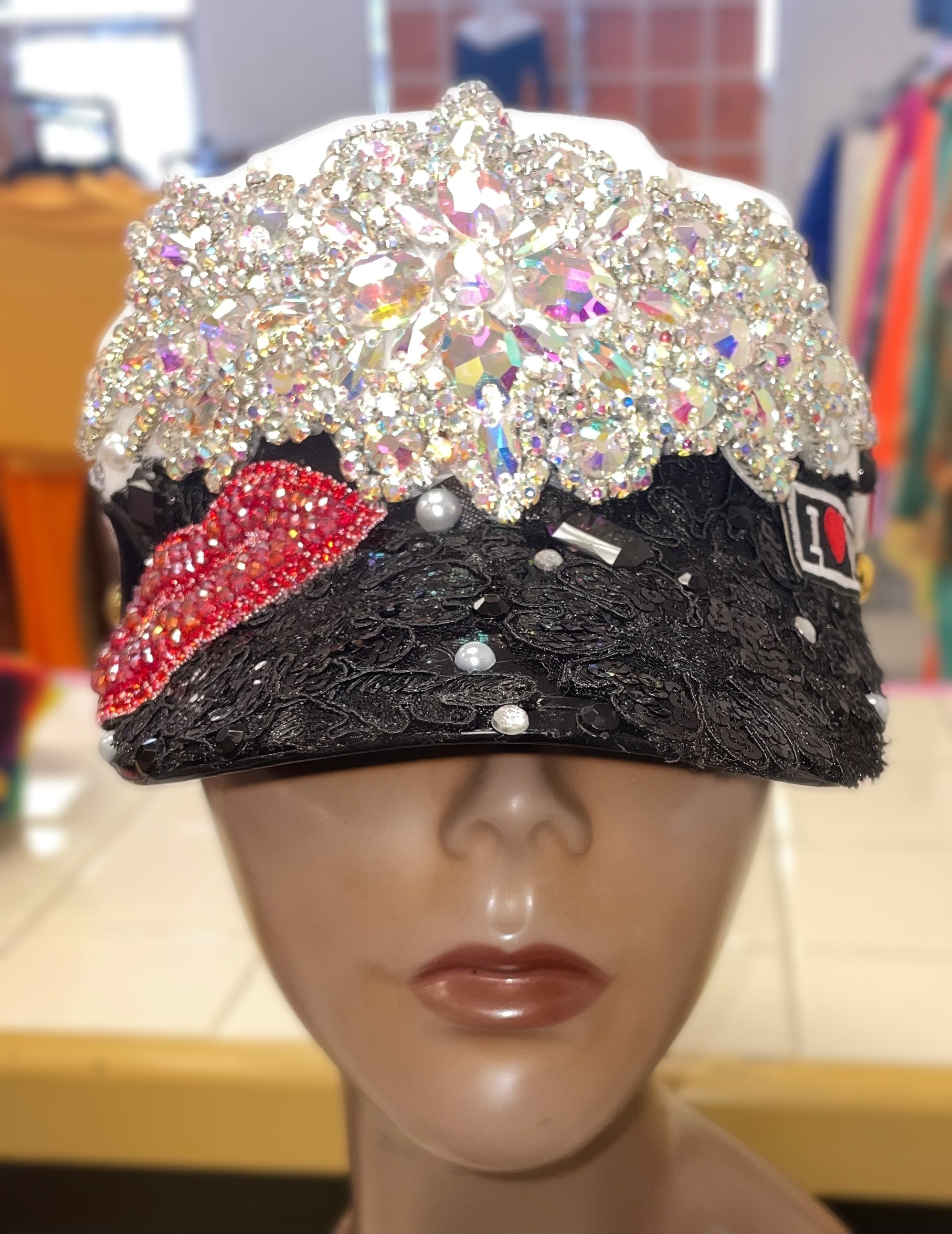 Vixen’s Glam Hat (White) – Diamonds By Vixen
